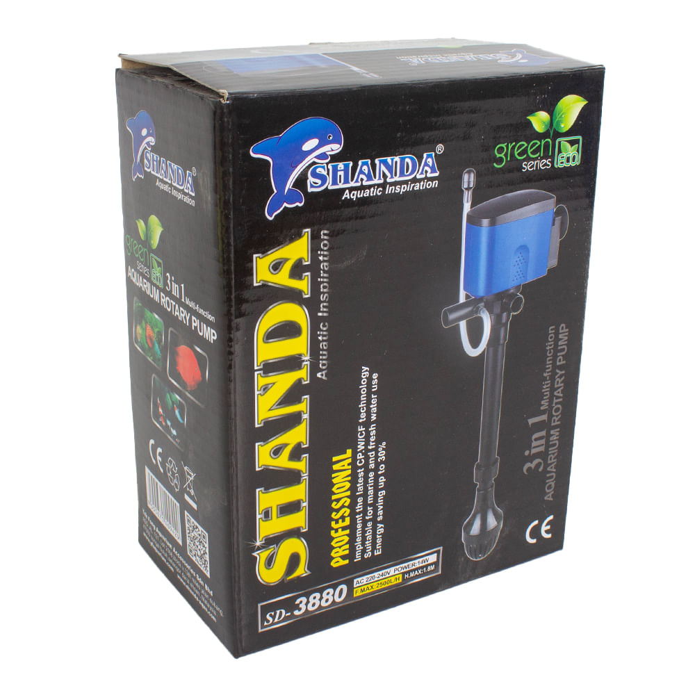 Bomba Sumergible Atman Shanda 3 en 1 2500L - Petshop y Tienda Online de ...