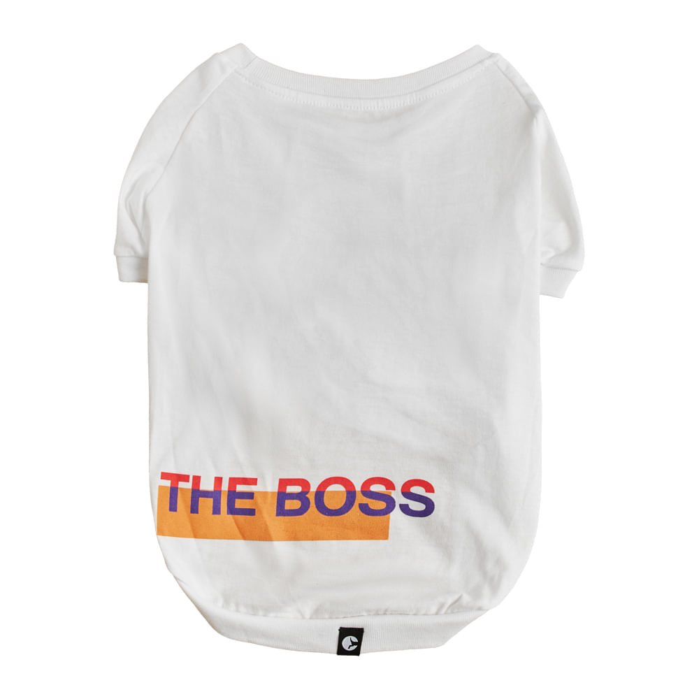 Remera manga ranglan offwhite the boss - Petshop y Tienda Online de ...
